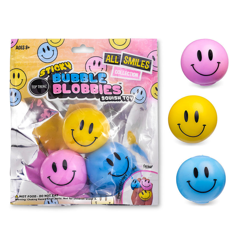 Sticky Bubble Blobbies- Happy Faces – Toyology Toys
