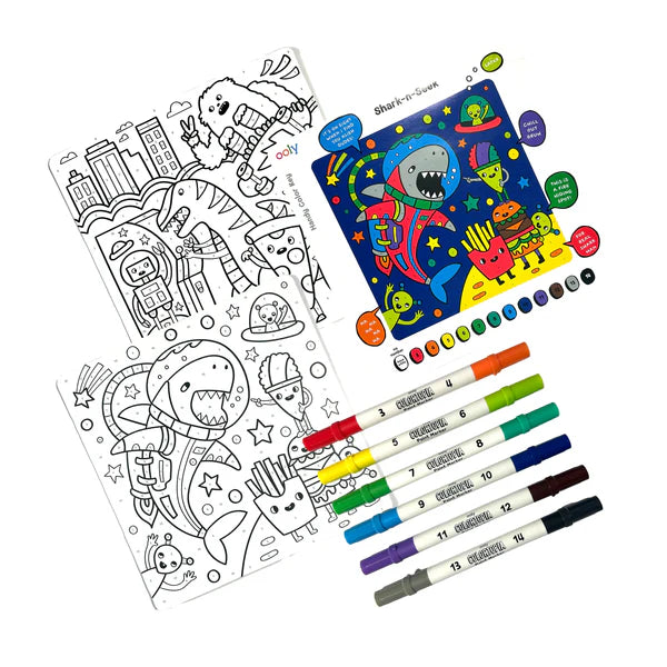 Colortopia: Color by Number Kit with Paint Markers - Epic Adventures ...
