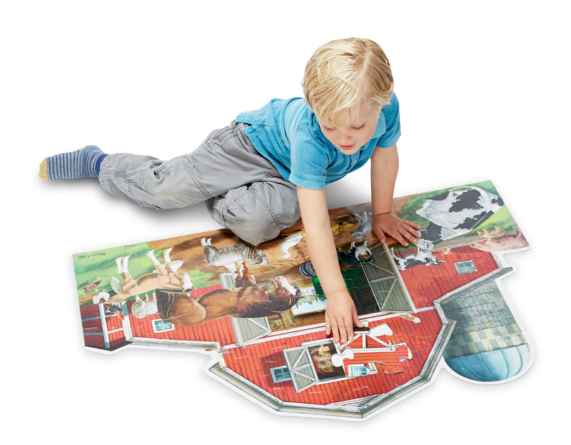 Busy Barn Shaped Floor Puzzle (32 pieces) – Toyology Toys
